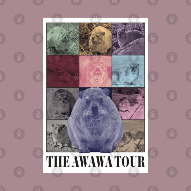 Screaming Rock Hyrax In My Awawa Era Pop Music Meme - Hyrax - T-Shirt ...