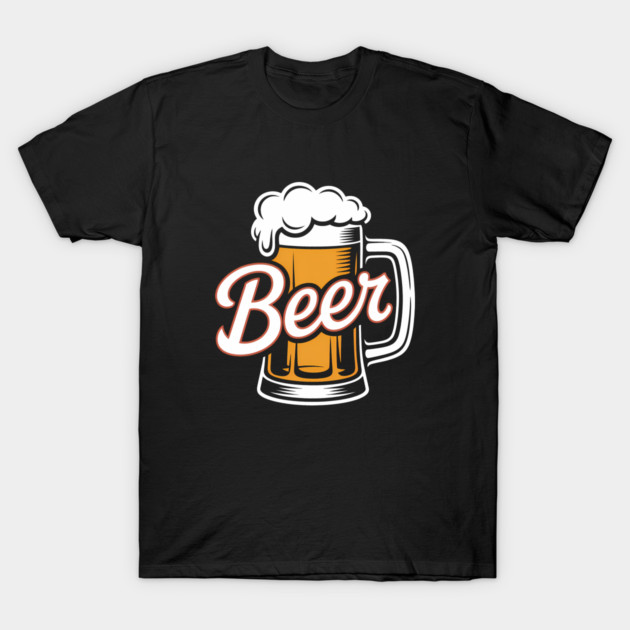 Beer - Cool Beer Logo - Beer - T-Shirt | TeePublic