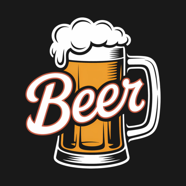 Beer - Cool Beer Logo - Beer - T-Shirt | TeePublic