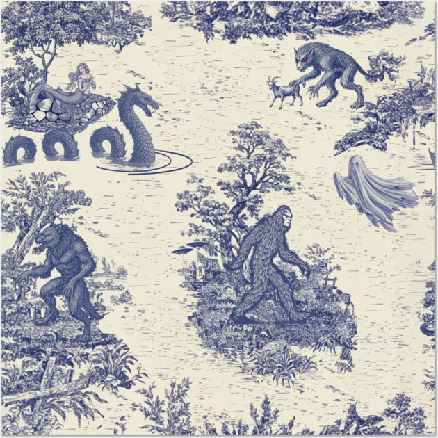 Cryptid Monster Paranormal Toile - Cryptid - Posters and Art Prints ...