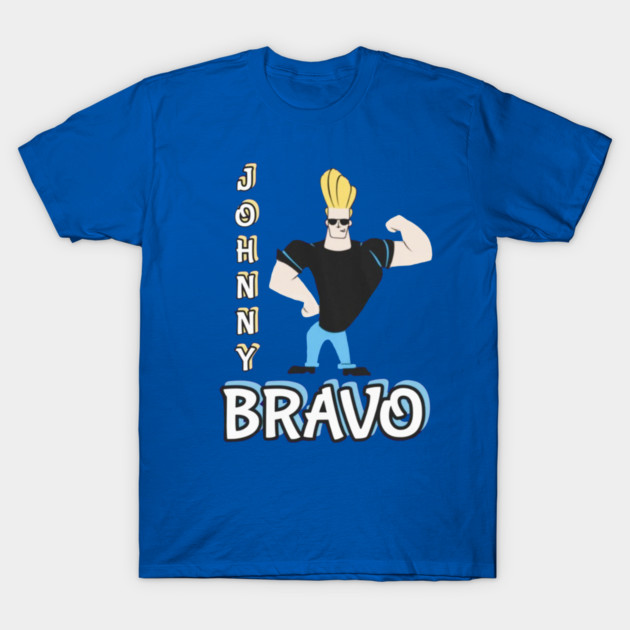 Johnny Bravo Cartoon Portrait - Johnny Bravo - T-Shirt | TeePublic