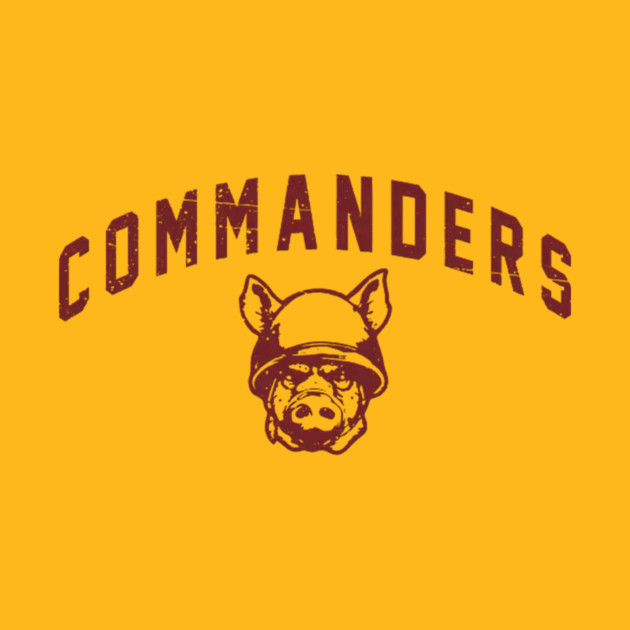 COMMANDERS With Pig - Commanders - T-Shirt | TeePublic