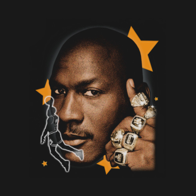 Michael Jordan 6 Rings - Michael Jordan - T-Shirt | TeePublic