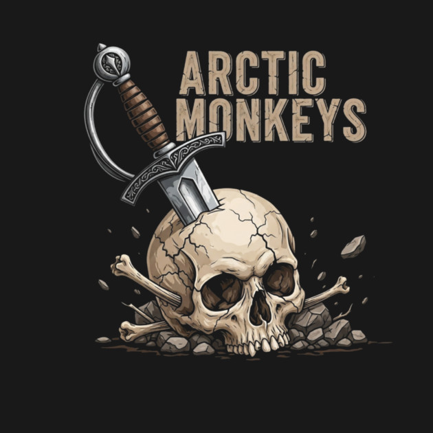 Arctic Monkeys Skull Sword - Arctic Monkeys - T-Shirt | TeePublic