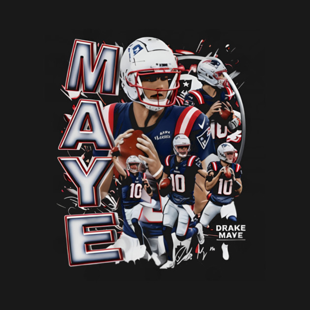 Drake Maye New England Vertical - Drake Maye - T-Shirt | TeePublic