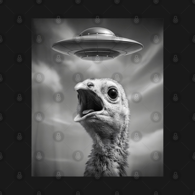 Alien Turkey Ufo Selfie Thanksgiving - Funny Alien Turkey - T-Shirt ...