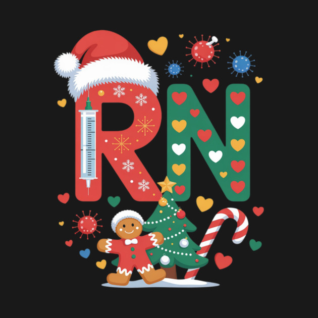 Nurse Christmas RN Nursing Gingerbread Man Holiday Tree - Nurse ...