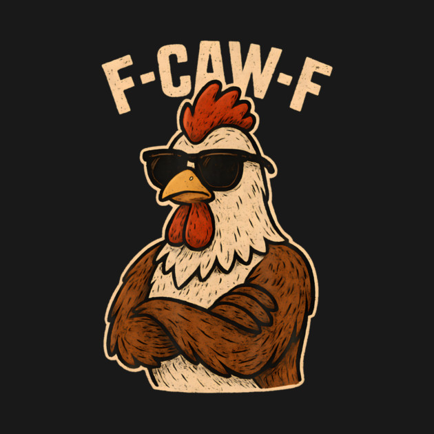 F Caw F Rooster Bird Fcawf Chicken Whisperer Fawk Off - Funny Rooster ...