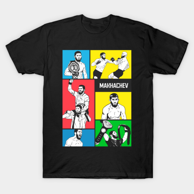 Islam Makhachev UFC Champion Collage - Ufc - T-Shirt | TeePublic