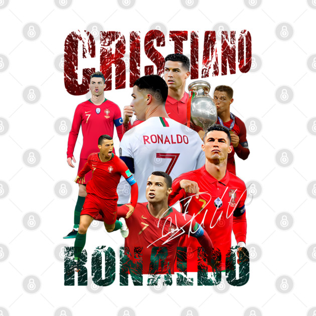 Cristiano Ronaldo Portugal Collage - Ronaldo - T-Shirt | TeePublic