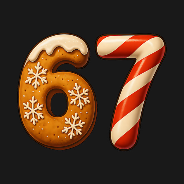67 Six Seven 6-7 Gingerbread Candy Cane Christmas Meme - 6 7 ...