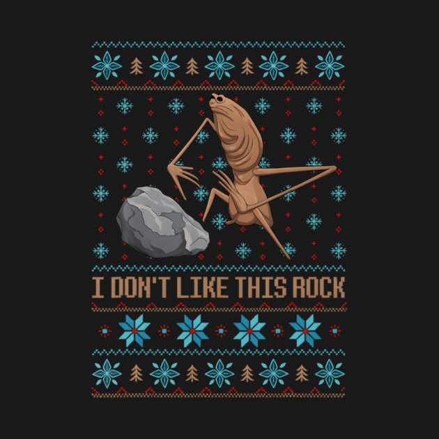I Don't Like This Rock Marcus The Worm Ugly - Funny Holiday Sweater - T ...