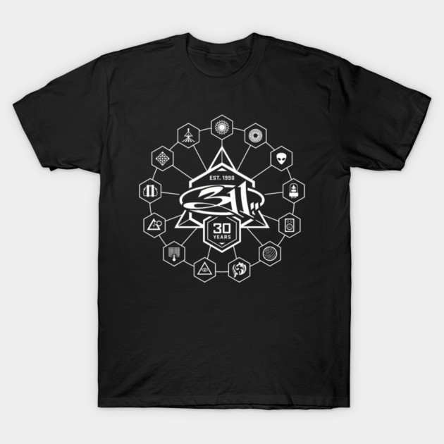 311 – 30th Anniversary Cosmic Emblem - 311 Band - T-Shirt | TeePublic