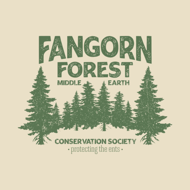 Fangorn Forest Conservation Society - Lord Of The Rings - T-Shirt ...