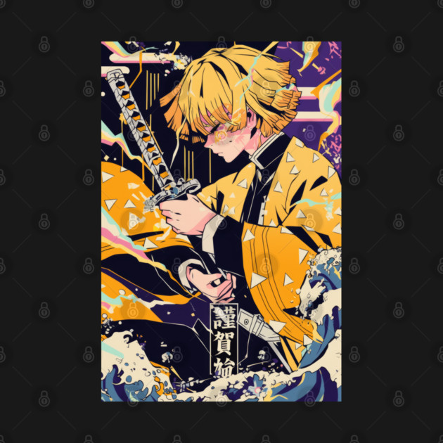 Zenitsu Breathing Form Chad Stance - Demon Slayer - T-Shirt | TeePublic