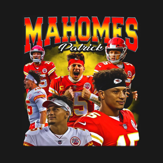 Patrick Mahomes Vintage Retro Collage - Patrick Mahomes - T-Shirt ...