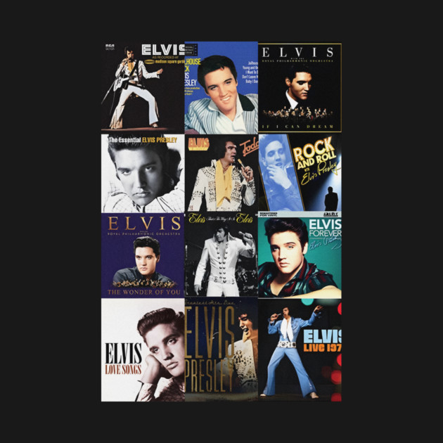 Elvis presley - Collage art - Elvis Presley - T-Shirt | TeePublic