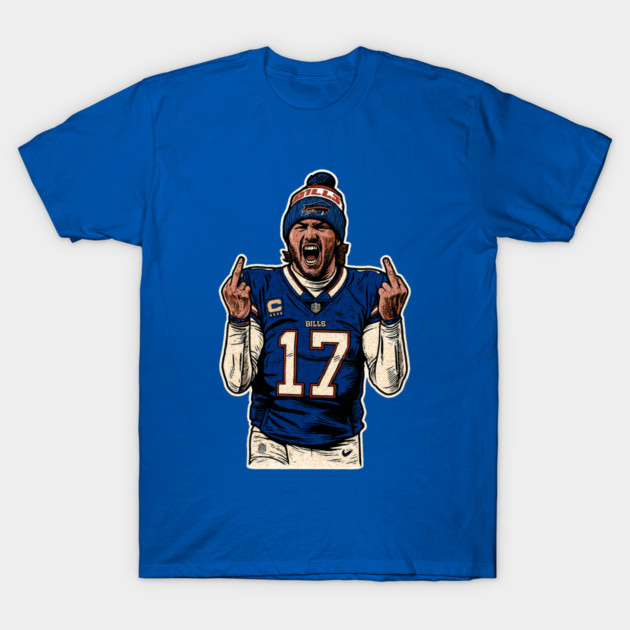 Josh Allen Flipping The Bird Vintage Classic - Josh Allen - T-Shirt ...