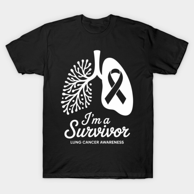 Survivor Lung Cancer Awareness Month White Ribbon - Lung Cancer ...