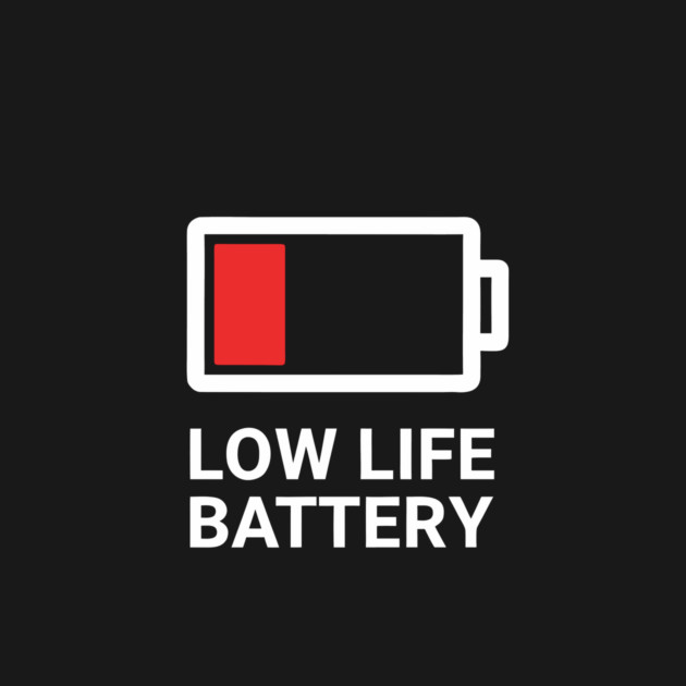 Low Battery - Barely Charged Human Mode - Battery Low - T-Shirt | TeePublic