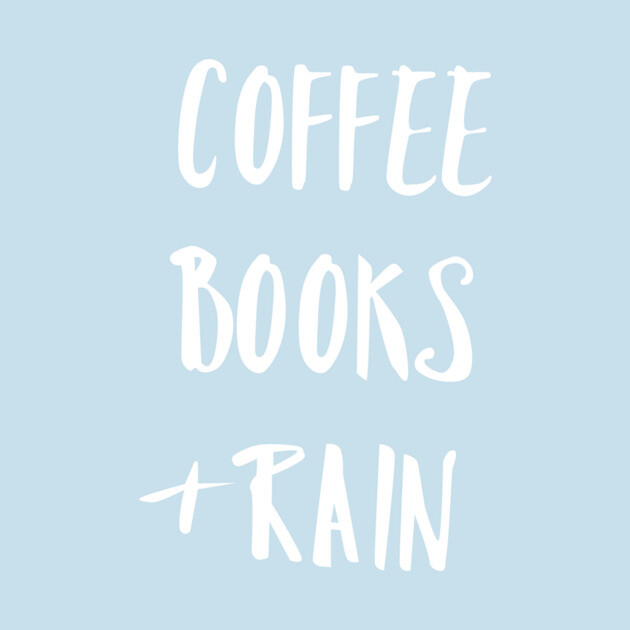 Coffee, Books and Rain T-Shirt For Introverts - Introversion - T-Shirt ...