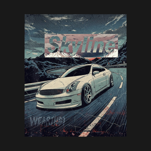 JDM Drift Car Racing Scene Cool Street Holiday Design For Car Fans - Jdm Drift Car - T-Shirt ...