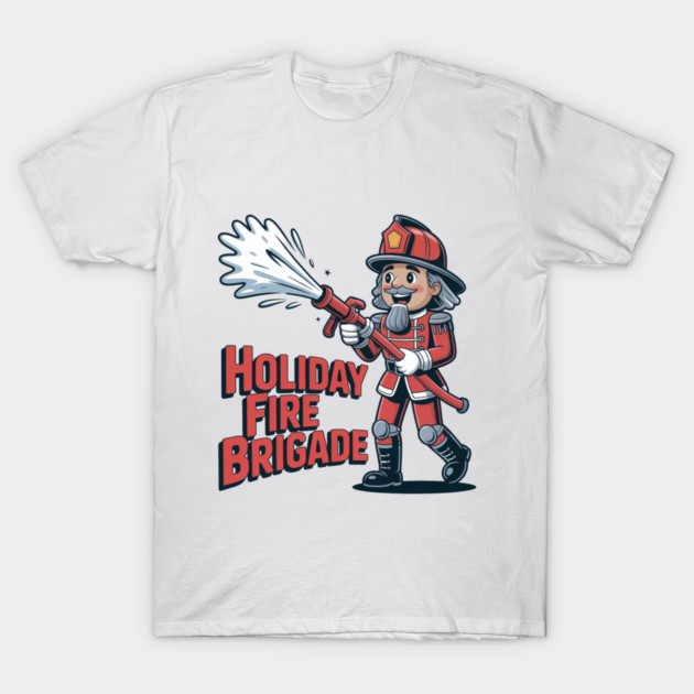 Holiday Fire Brigade Nutcracker Firefighter – Festive Christmas Fireman ...