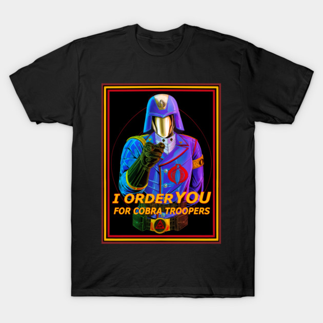 Cobra Commander Poster - Cartoons - T-Shirt | TeePublic