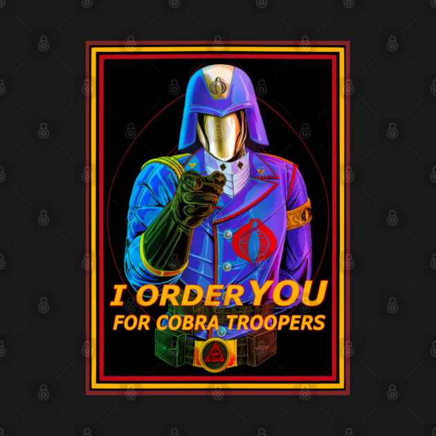 Cobra Commander Poster - Cartoons - T-Shirt | TeePublic