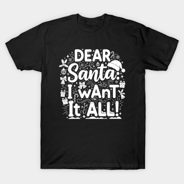 Hand Drawn Emo Christmas Quote - Dear Santa Humor No15 - Christmas ...