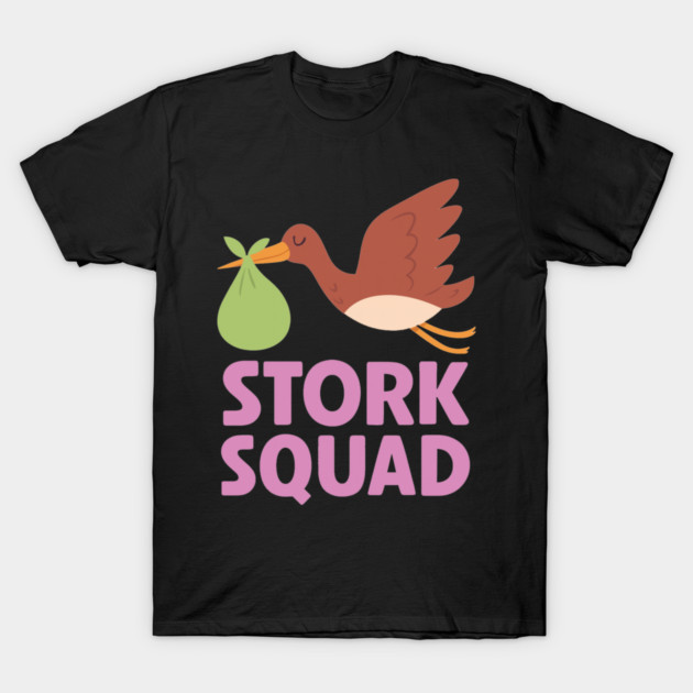 stork squad labor and delivery nurse - Delivery - T-Shirt | TeePublic
