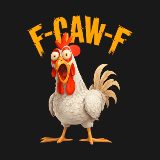 F-Awk-F Chicken F-Caw-F Rooster Pun - Funny Chicken Pun - T-Shirt ...