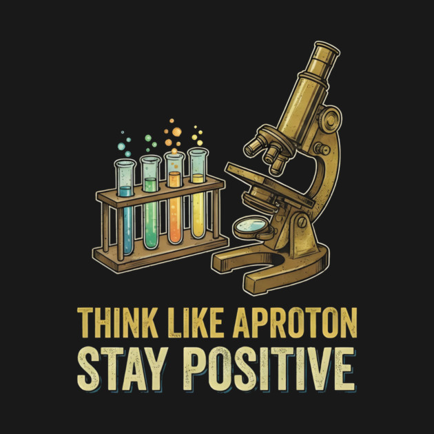DEC-64 Chemistry Lab Think Like A Proton Test Tube Graphic - Chemistry ...