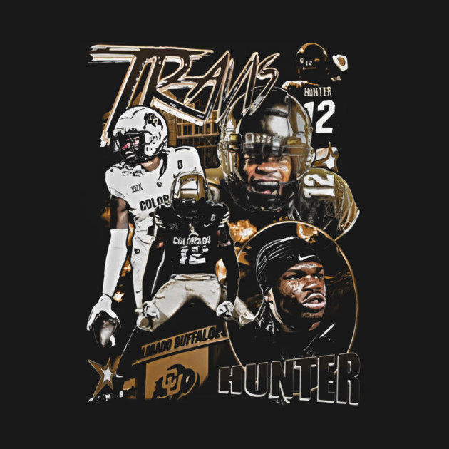 Travis Hunter Vintage Collage - Travis Hunter - T-Shirt | TeePublic