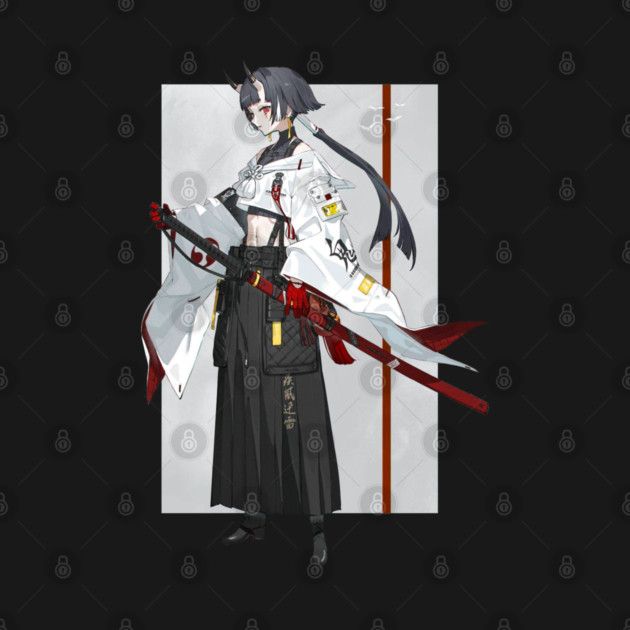 Retro Cool Girl Sword Cute Basic japan Style Basic Warrior Katana ...