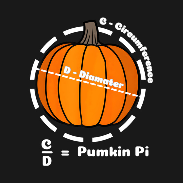 Pumpkin Pi - Funny Math Pun - T-Shirt | TeePublic