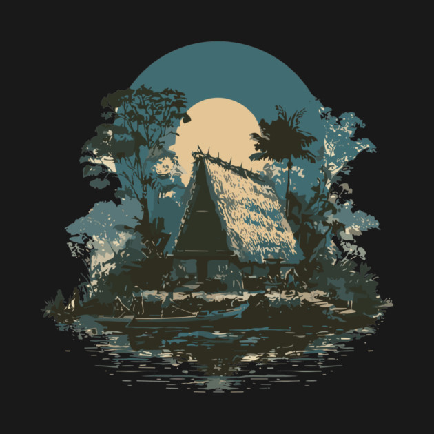 Samoan cultural illustration with a Fale House and Ava Ceremony 2 ...