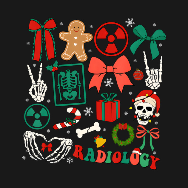 Radiology Rad Tech Coquette Bow X-Ray Radiologist - Radiology Christmas ...