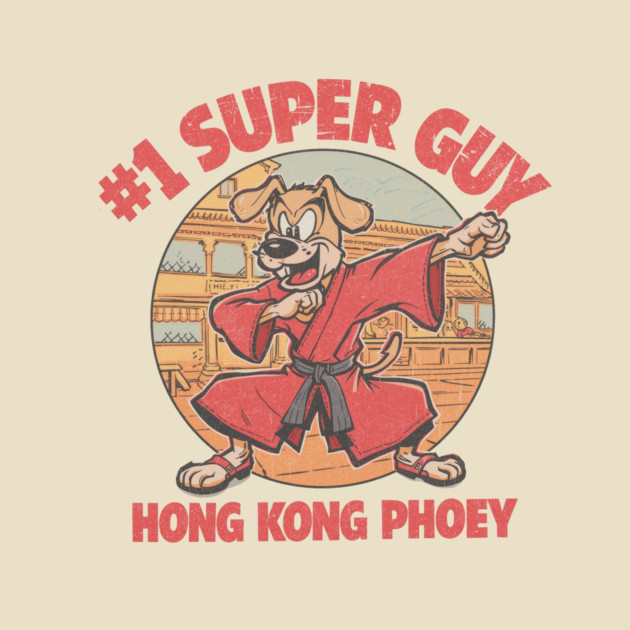 Kung Fu Dog Hero Hong Kong - Dogs - T-Shirt | TeePublic