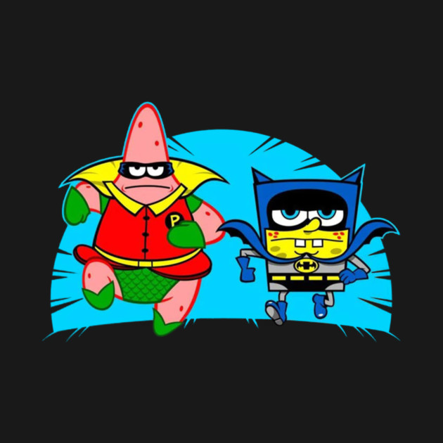 Spongebob and Patrick Superhero Parody - Patrick Starbatman - T-Shirt ...