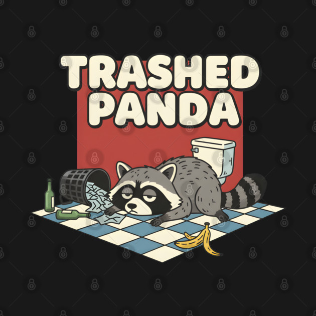 Drunk-Raccoon-Trashed-Panda-Animal-Meme - Trashed Panda - T-Shirt ...