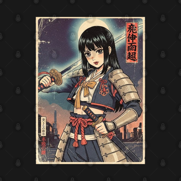 Neon Blade Kpop Demon Hunter - Manga Girl - T-Shirt | TeePublic