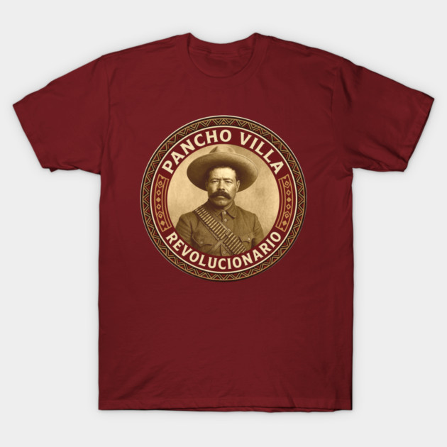 Pancho Villa Sepia round border portrait - Pancho Villa Mexico ...