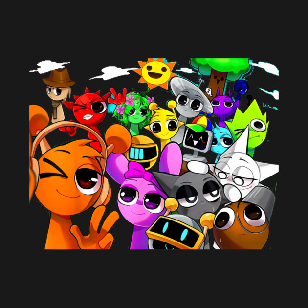 Sprunky Group Character - Trendy Cute Group Fight Design - T-Shirt ...