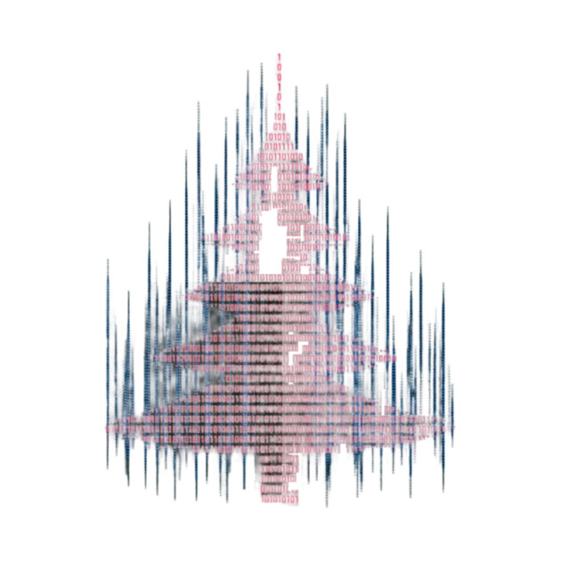 Binary Code Christmas Tree Programmer Geek - Binary Code Christmas Tree Programmer - T-Shirt ...