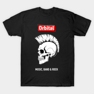 Orbital Band Skull T-Shirts for Sale | TeePublic