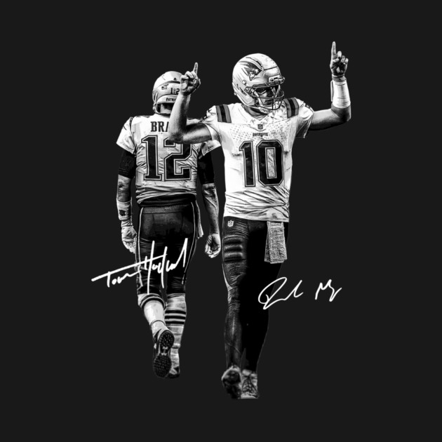 Drake Maye & Tom With Signature - Drake Maye - T-Shirt | TeePublic