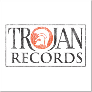 trojan records logo vector