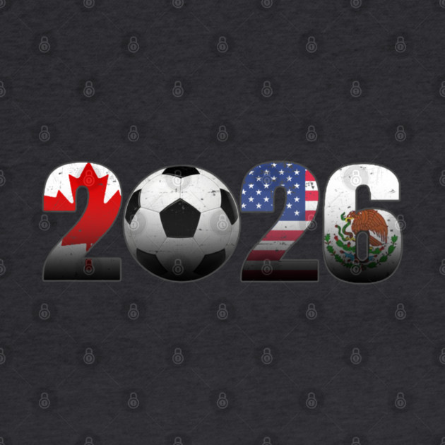 2026 Soccer Football - Host Nations USA Canada Mexico Flags - World Cup ...
