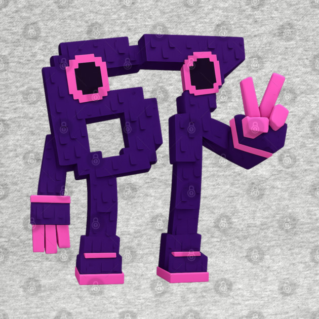 67 Meme Character - 67 Meme Brain Rot - T-Shirt | TeePublic